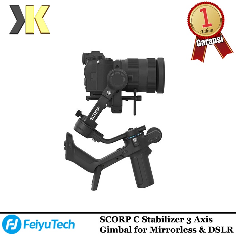 Jual Feiyu SCORP C Stabilizer 3 Axis Gimbal for Mirrorless & DSLR Garansi Reami 1 Tahun | Shopee ...