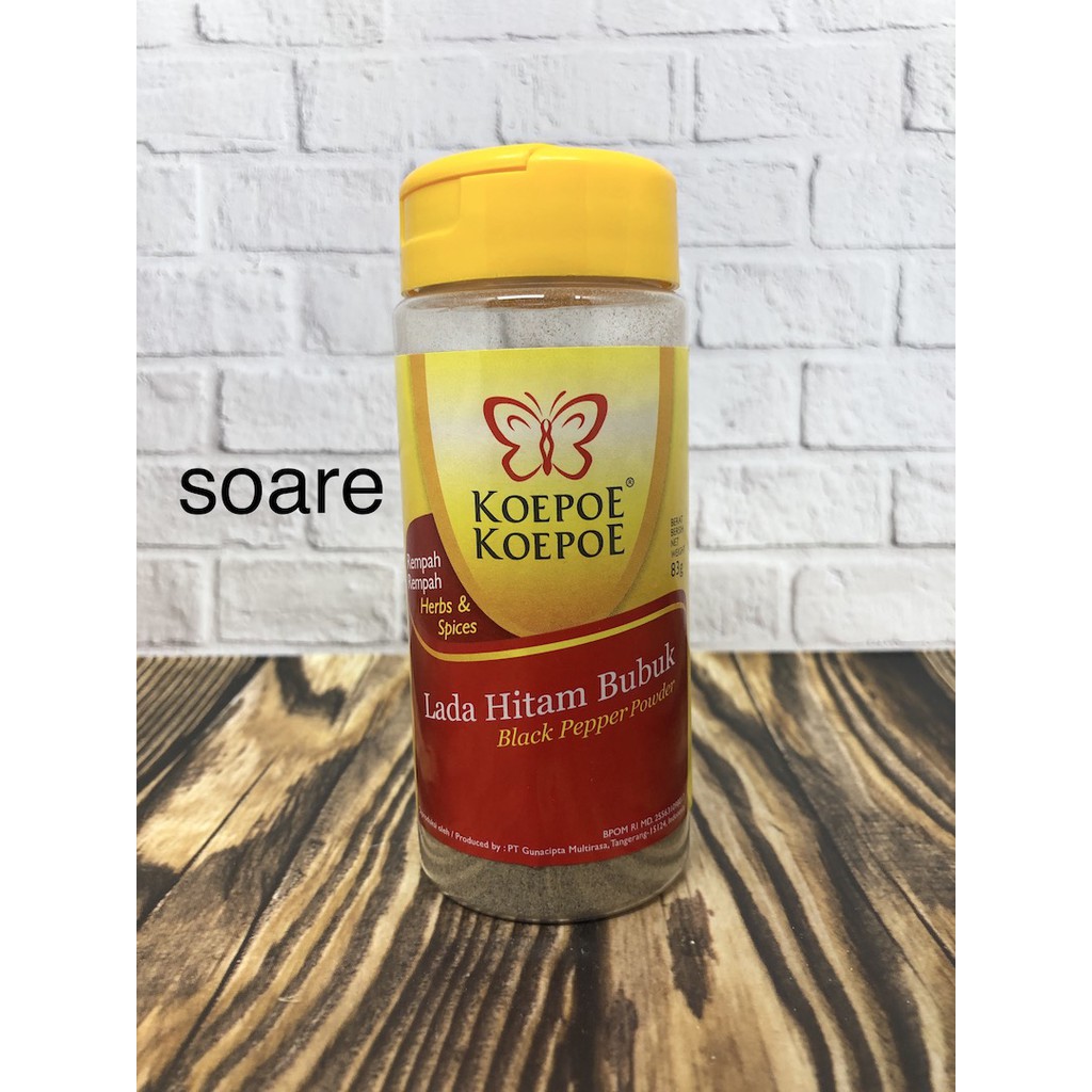 Jual Lada Hitam Bubuk Koepoe-Koepoe 83gr | Shopee Indonesia