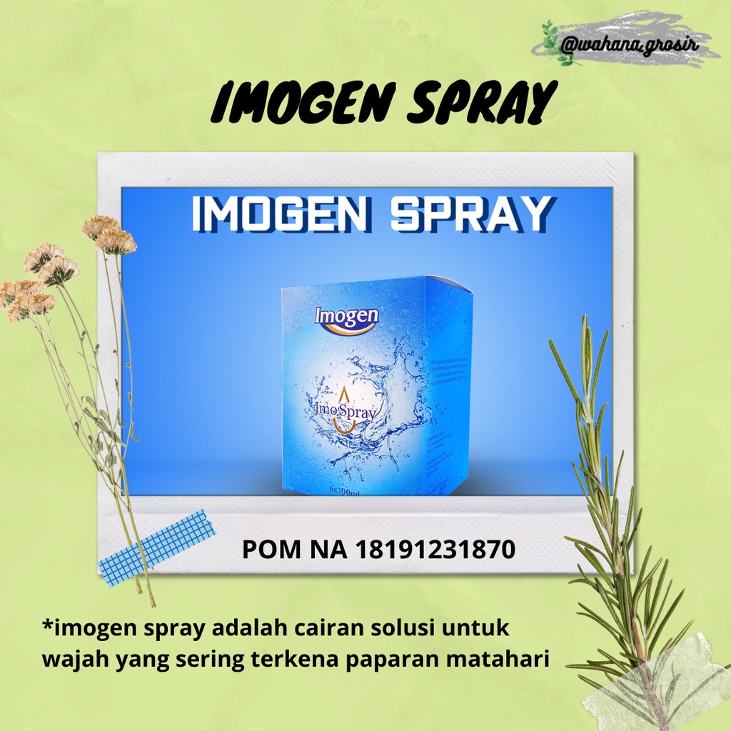 Jual imogen spray original harga 1 box | Shopee Indonesia