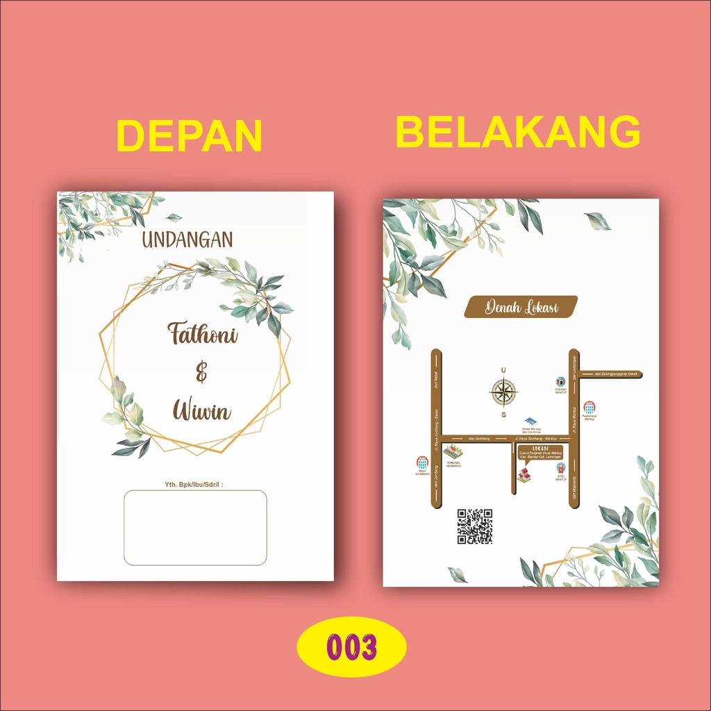 Jual UNDANGAN PERNIKAHAN MURAH TERBARU UNDANGAN RUSTIK | Shopee Indonesia