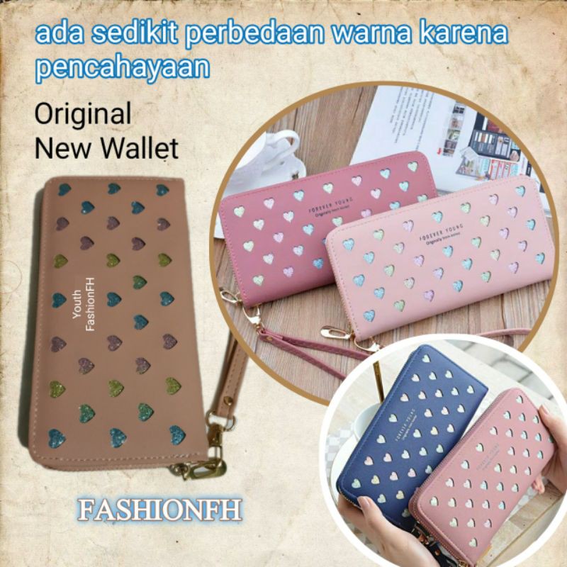Jual Dompet Wanita Terbaru panjang warna dusty pink pitch biru navy ...