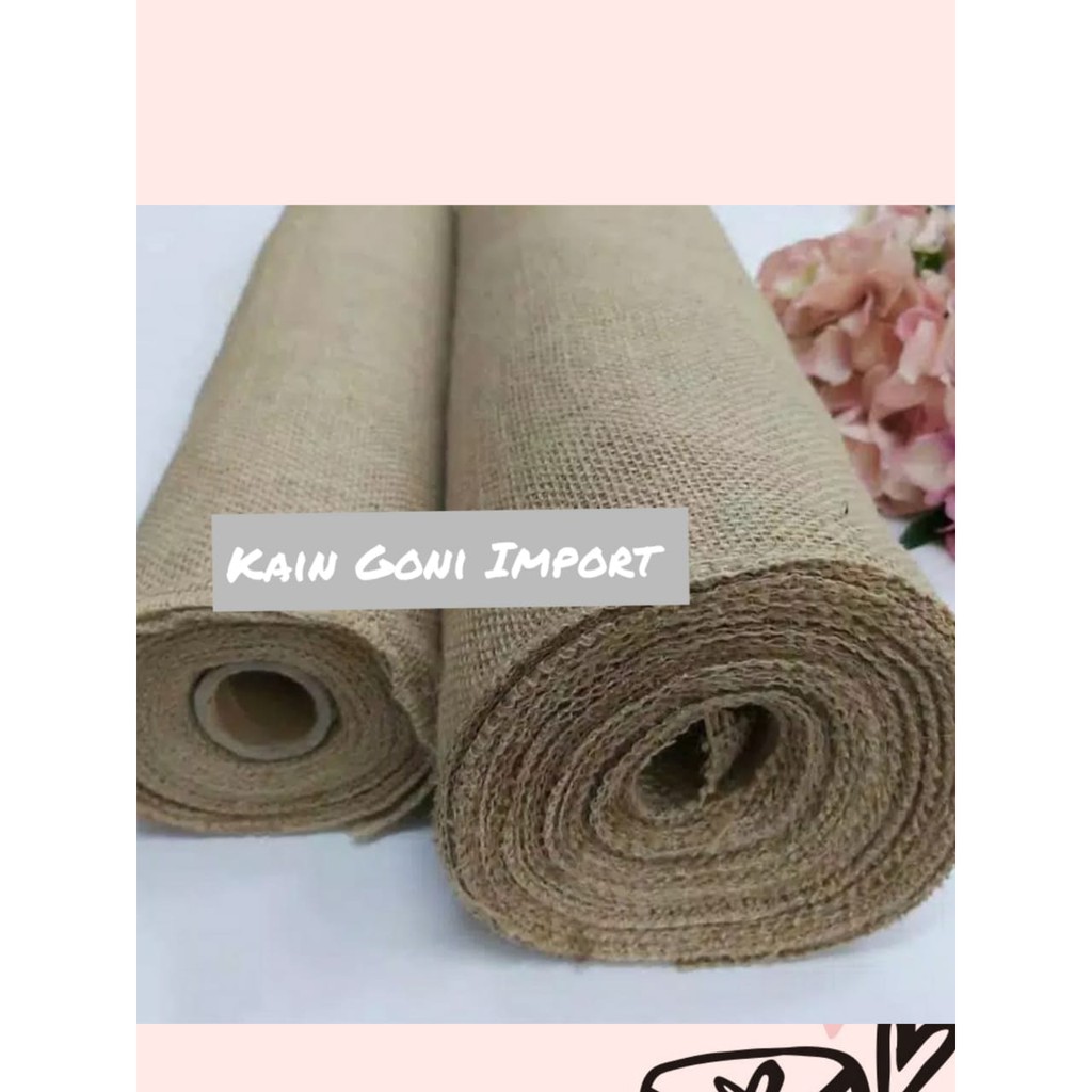 Jual 5 YARD - Lebar 48 cm | KARUNG GONI BURLAP KAIN GONI COKLAT ...