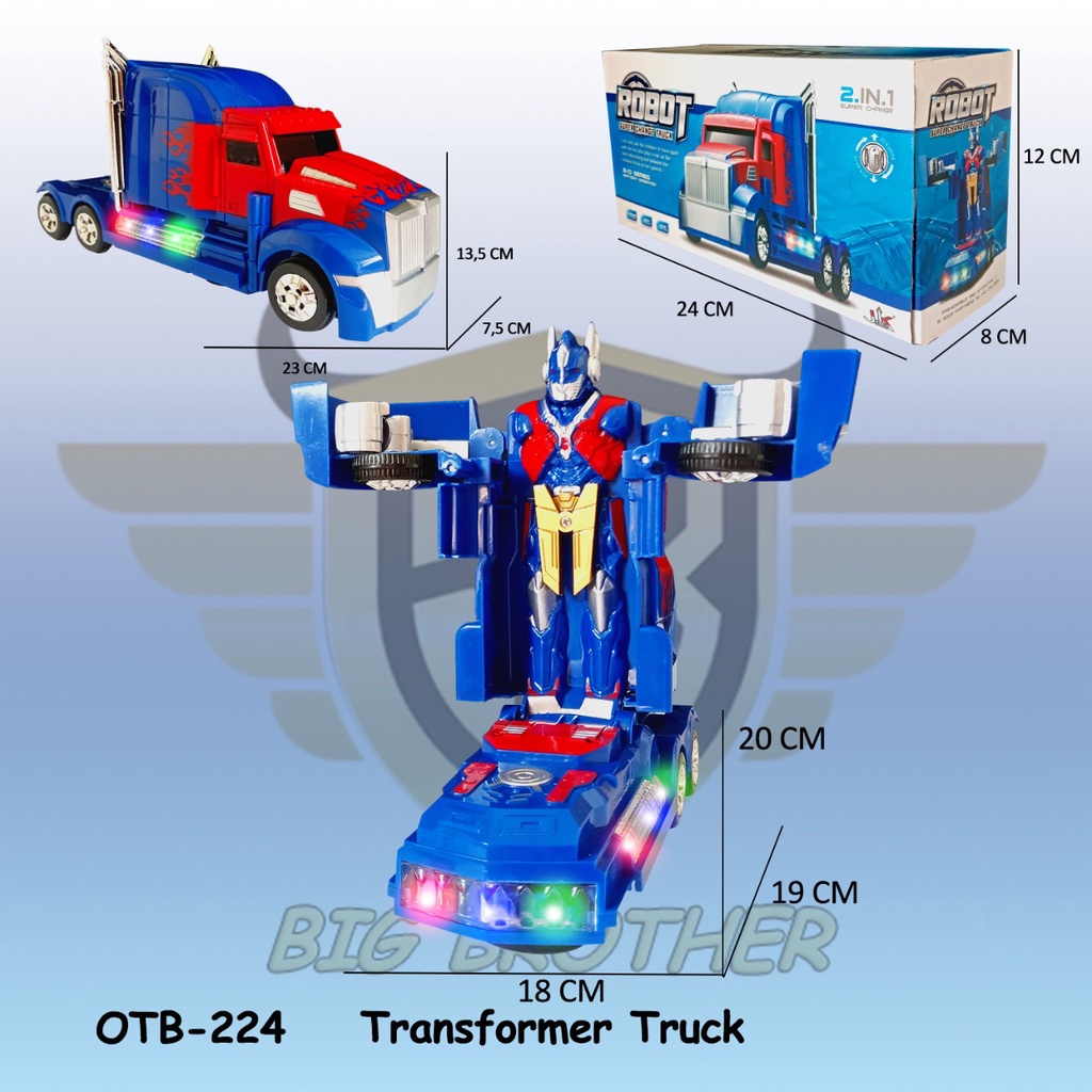 Jual Mainan Mobil Robot Transformer Optimus Prime Anak Mobilan ...