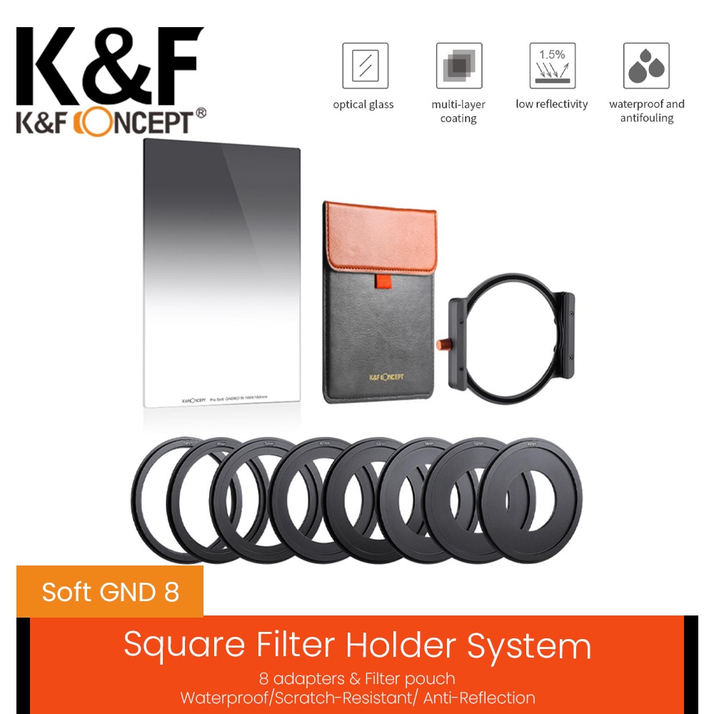 Jual KNF Concept Square Filter Kit Anti-IR GND8 with Metal Filter ...