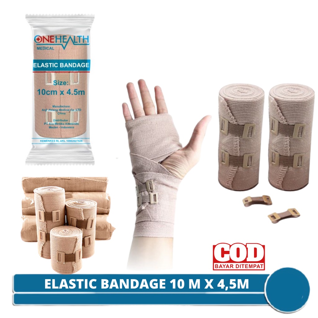 Jual Cod Perban Elastis Elastic Band Bandage Gulung Onehealth 10 cm x 4 ...