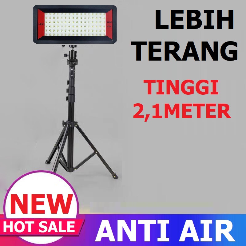 Jual Paket lampu LED 50w Video Light Panel Lampu Studio Vlog Foto Smartphone 2,1m lampu foto ...