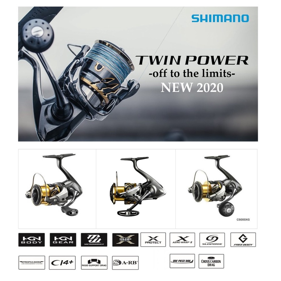 Jual REEL PANCING SHIMANO 2020 TWINPOWER FD 1000 | 3000 | 4000 | 5000 Spinning | Shopee Indonesia