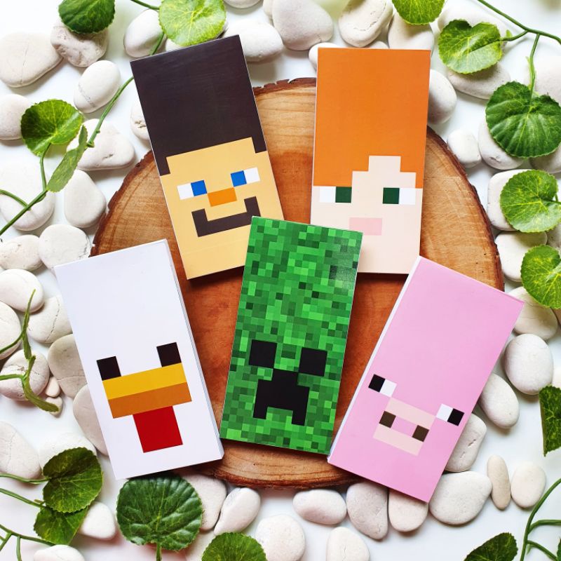 Jual Minecraft Mini Long Notes Buku Catatan Tulis Notebook Notepad ...