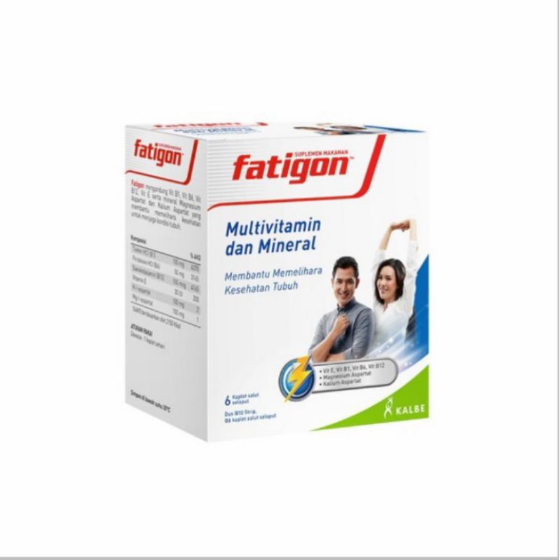 Jual Fatigon Multivitamin 1 Box Isi 10 Strip x 6 Kaplet | Shopee Indonesia