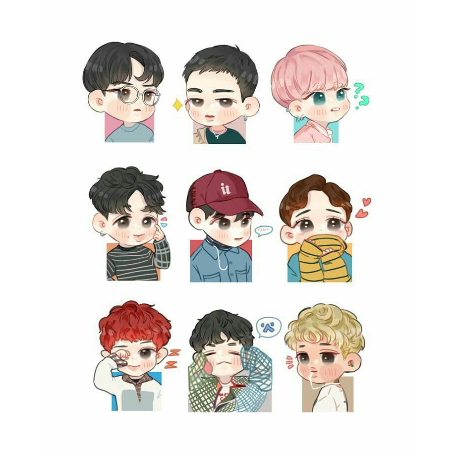 Jual EXO...!! CETAK STICKER AESTHETIC / STICKER EXO / STIKER ESTETIK ...