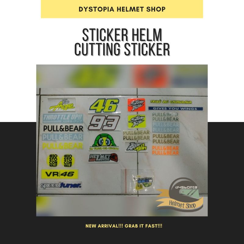 Jual Sticker Helm Stiker Visor Helm Stiker Otomotif Stiker MotoGP ...