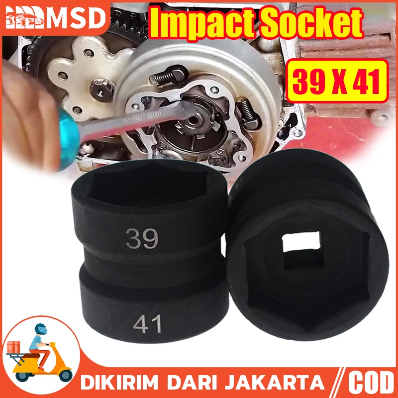 Jual MATA KUNCI SOK CVT 39 X 41 DOUBLE SOCKET DRIVE 39X41 Pendek Mata Kunci Shock Impact ...