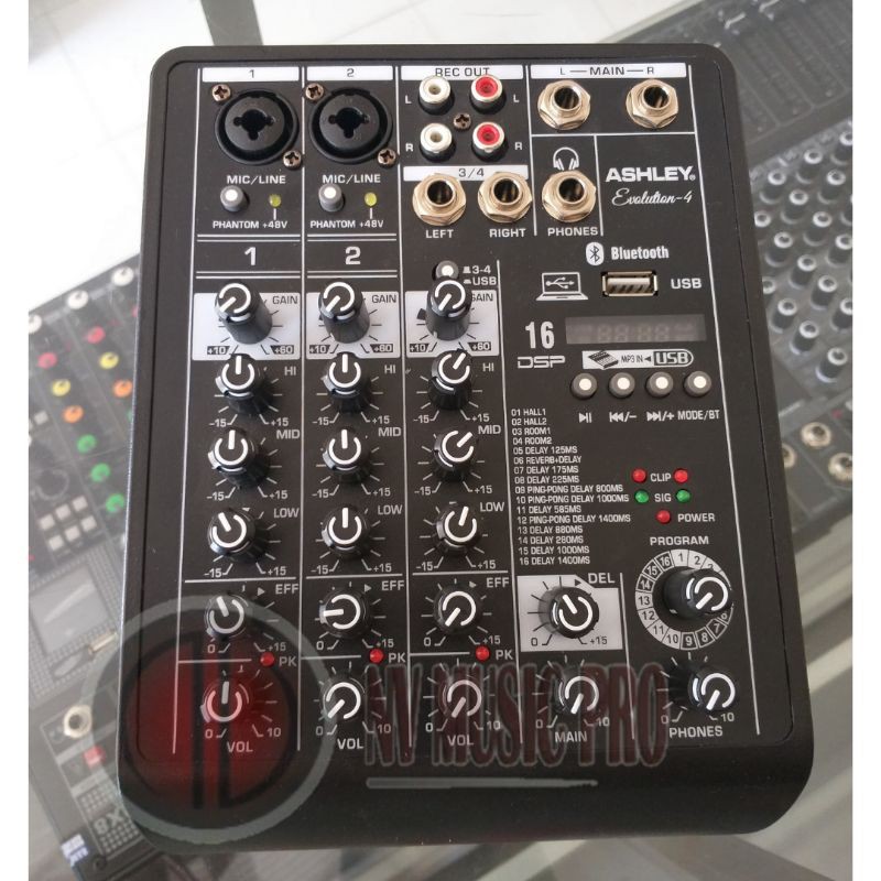 Jual ASHLEY EVOLUTION 4 MINI MIXER | BLUETOOTH - USB | Shopee Indonesia