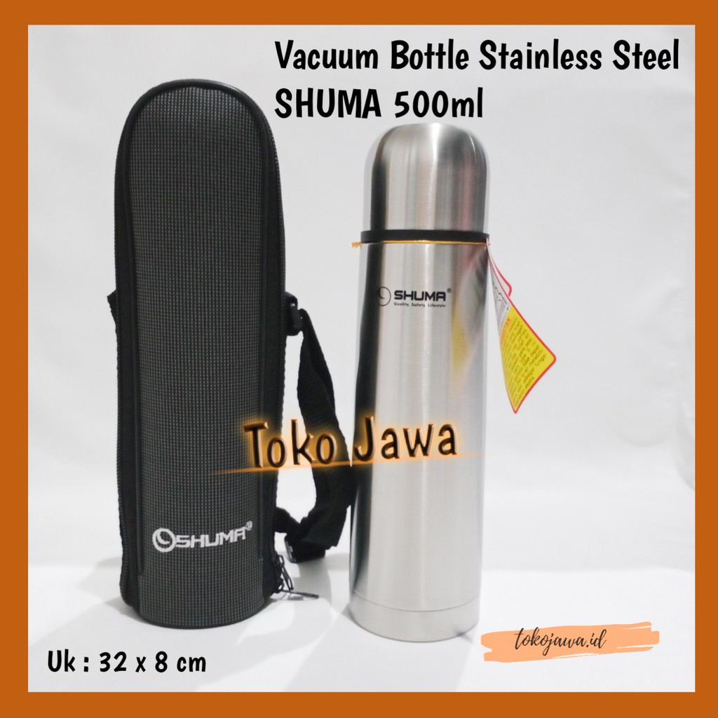 Jual Vacuum Botol Stainless Steel SHUMA 500 ml thermos air panas termos ...