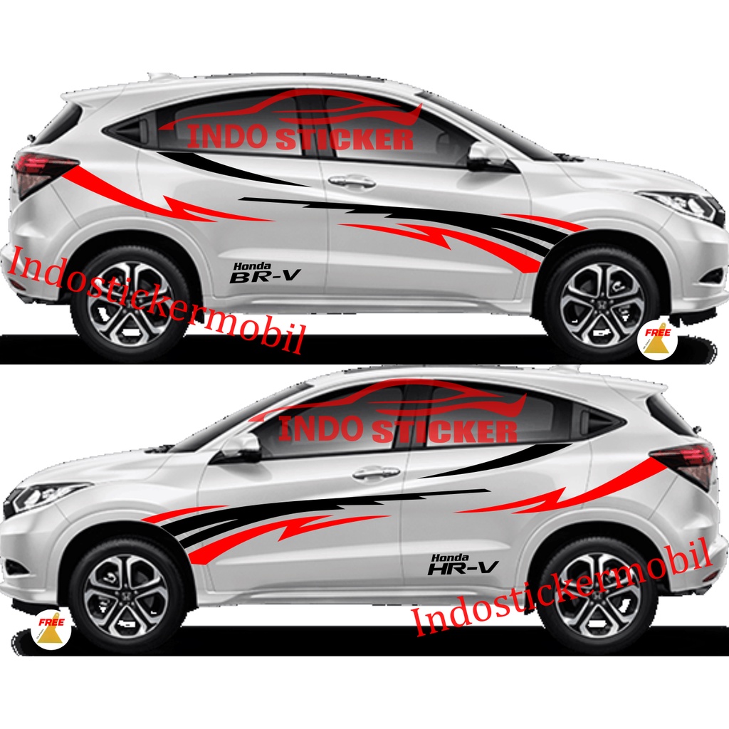 Jual CUTTING STICKER STIKER MOBIL HONDA BRV STRIPING STICKER LIST MOBIL ...
