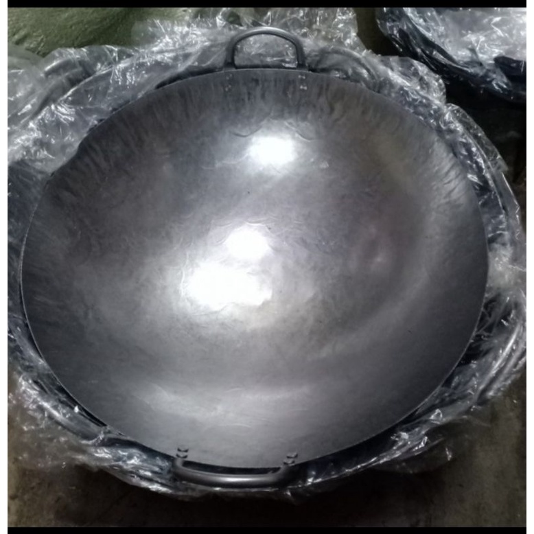 Jual KUALI RRT PLAT BESI BAJA NO 45CM | Shopee Indonesia