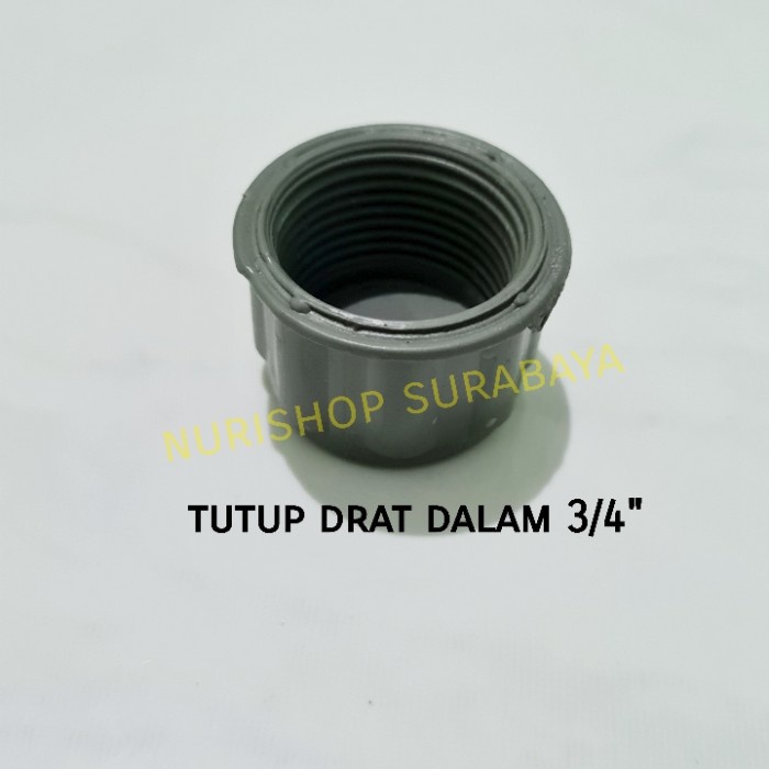 Jual Tutup Pipa drat dalam 3/4 /Cap / Dop Drat dalam PVC 3/4" inch ...