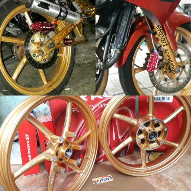 Jual Velg RCB Ninja RR / KRR / ZX - SP 522 Gold racing boy | Shopee ...