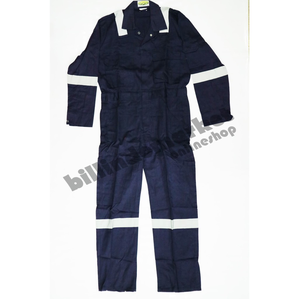 Jual Wearpack Coverall Baju Kerja SEAWIND 100% COTTON BIRU DONGKER ...