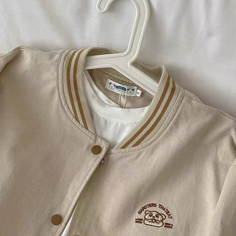 Jual Valiina - Pretty Baseball Varsity Mocha Listed Premium Outerwear ...