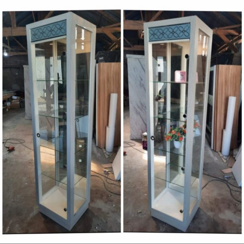 Jual Lemari Kaca Minimalis / Lemari Pajangan Kaca / Lemari Hias ...