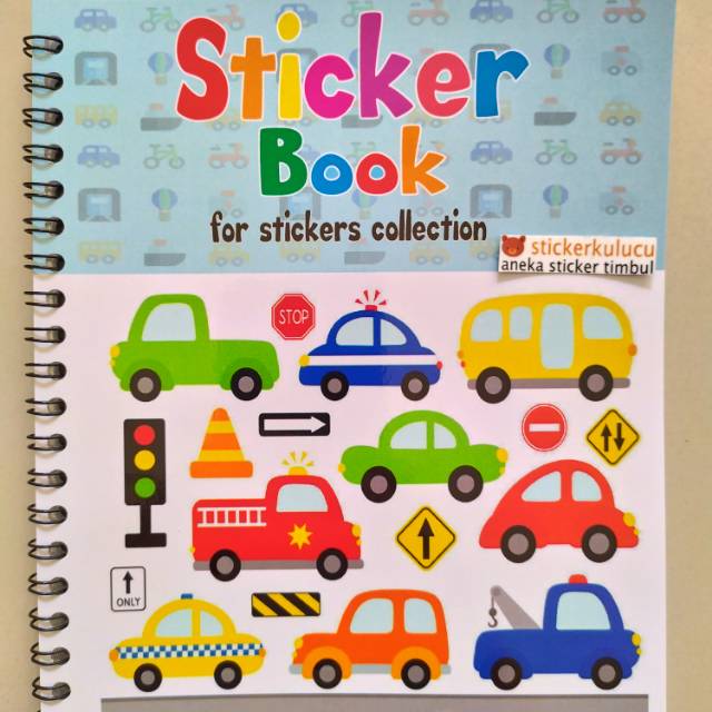Jual Buku Stiker Kendaraan Lalu Lintas / Sticker Book / Album Sticker ...