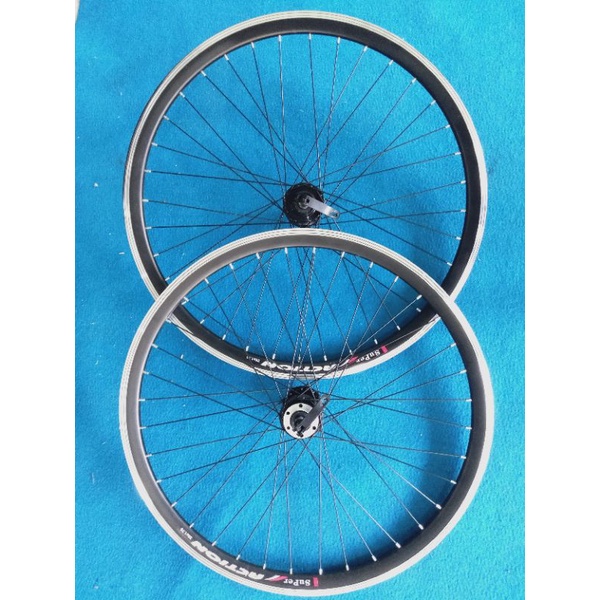 Jual wheelset 26 inch velg sepeda rims double wall rimsbrake dan ...