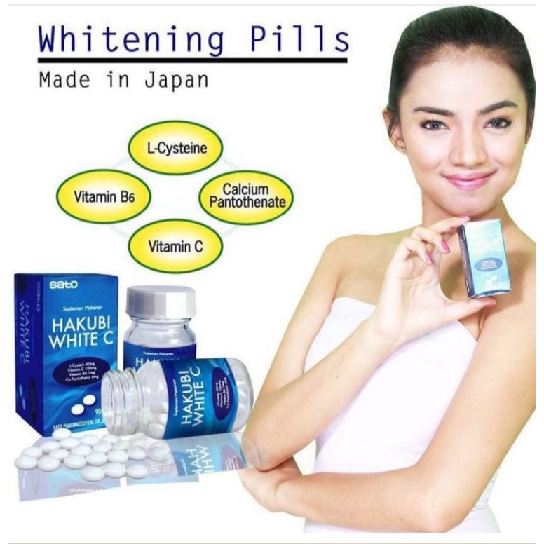 Jual Hakubi White C tablet isi 90 (Original 100%) | Shopee Indonesia