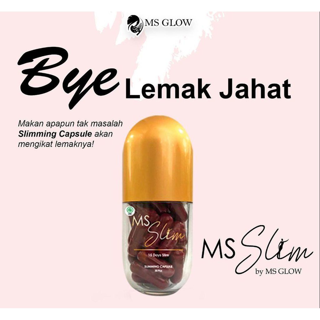 Jual MSGLOW Slimming Capsul ( MS Slim ) | Shopee Indonesia