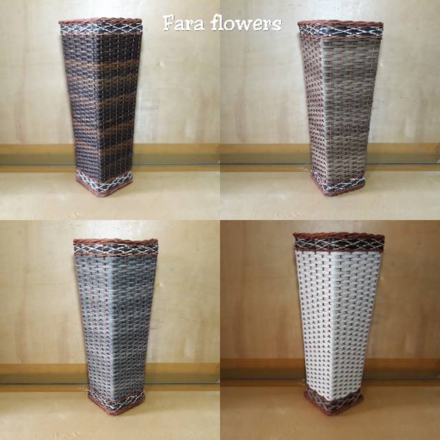 Jual Vas Bunga Pot Bunga Rotan / Rotan Sintetis | Shopee Indonesia