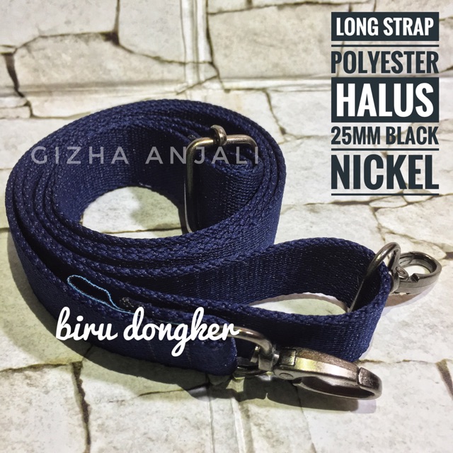 Jual Long strap Tali Tas Siap Pakai Webbing Polyester 25mm besi ...
