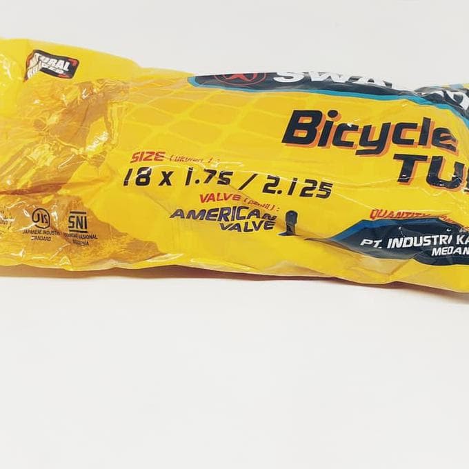 Jual BAN DALAM SEPEDA size 18 x 1.75-2.125 pentil AV/motor panjang 33mm | Shopee Indonesia
