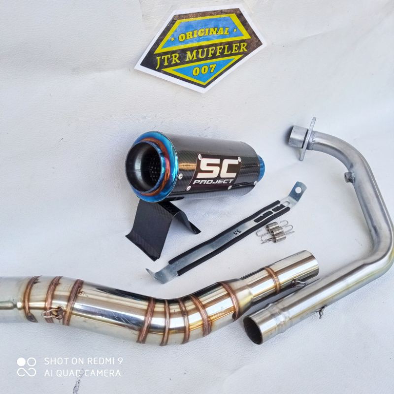 Jual KNALPOT SC PROJECT VIXION R15 V2 V3 CBR 150R CB150R VERZA SONIC ...