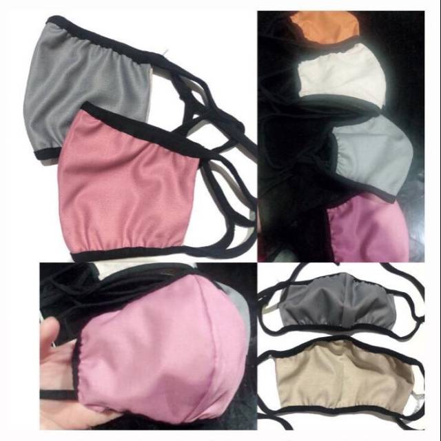Jual MASKER KAIN 2 lapis tebal NON MEDIS | Shopee Indonesia
