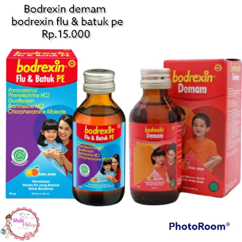 Jual BODREXIN DEMAM BODREXIN FLU BATUK PE OBAT PANAS ANAK OBAT BATUK ...