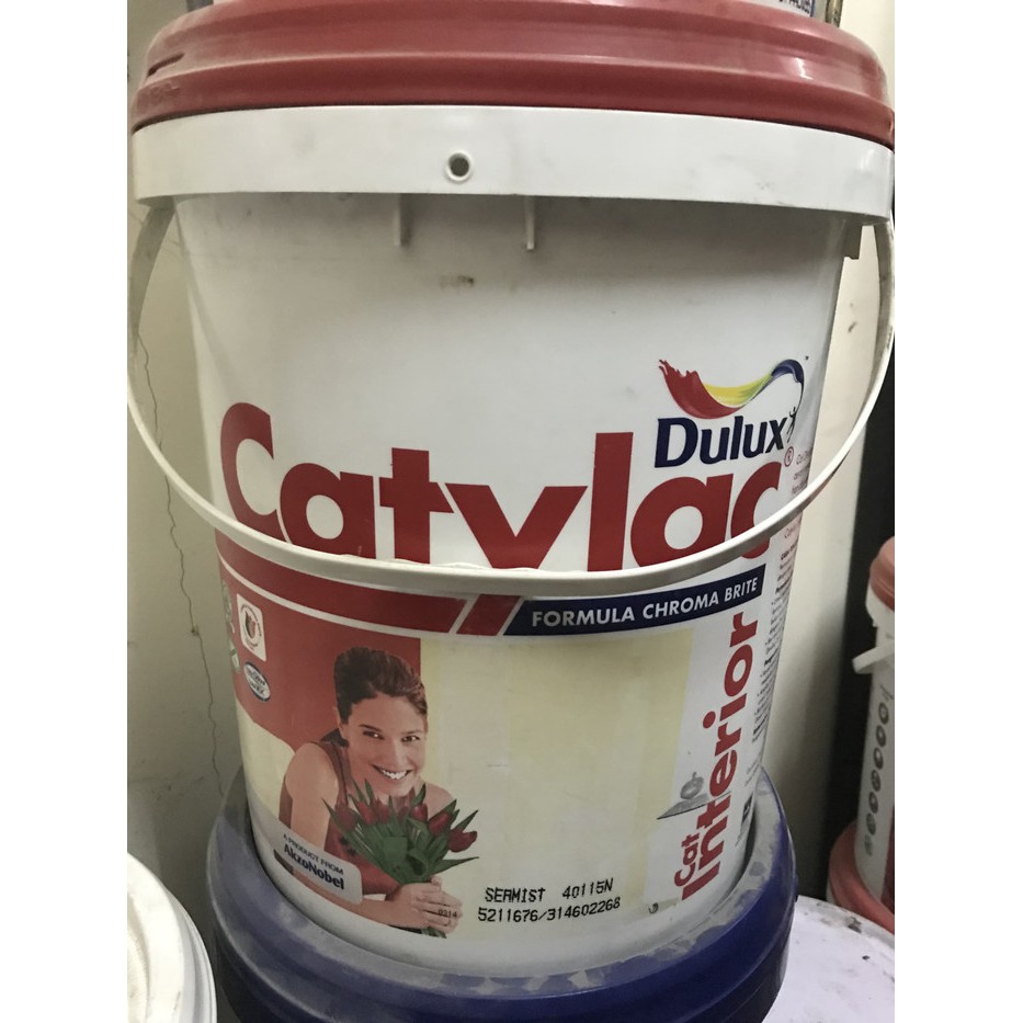 Jual Cat Tembok Dinding Dulux Catylac Kemasan Pail Berat 25 kg | Shopee ...