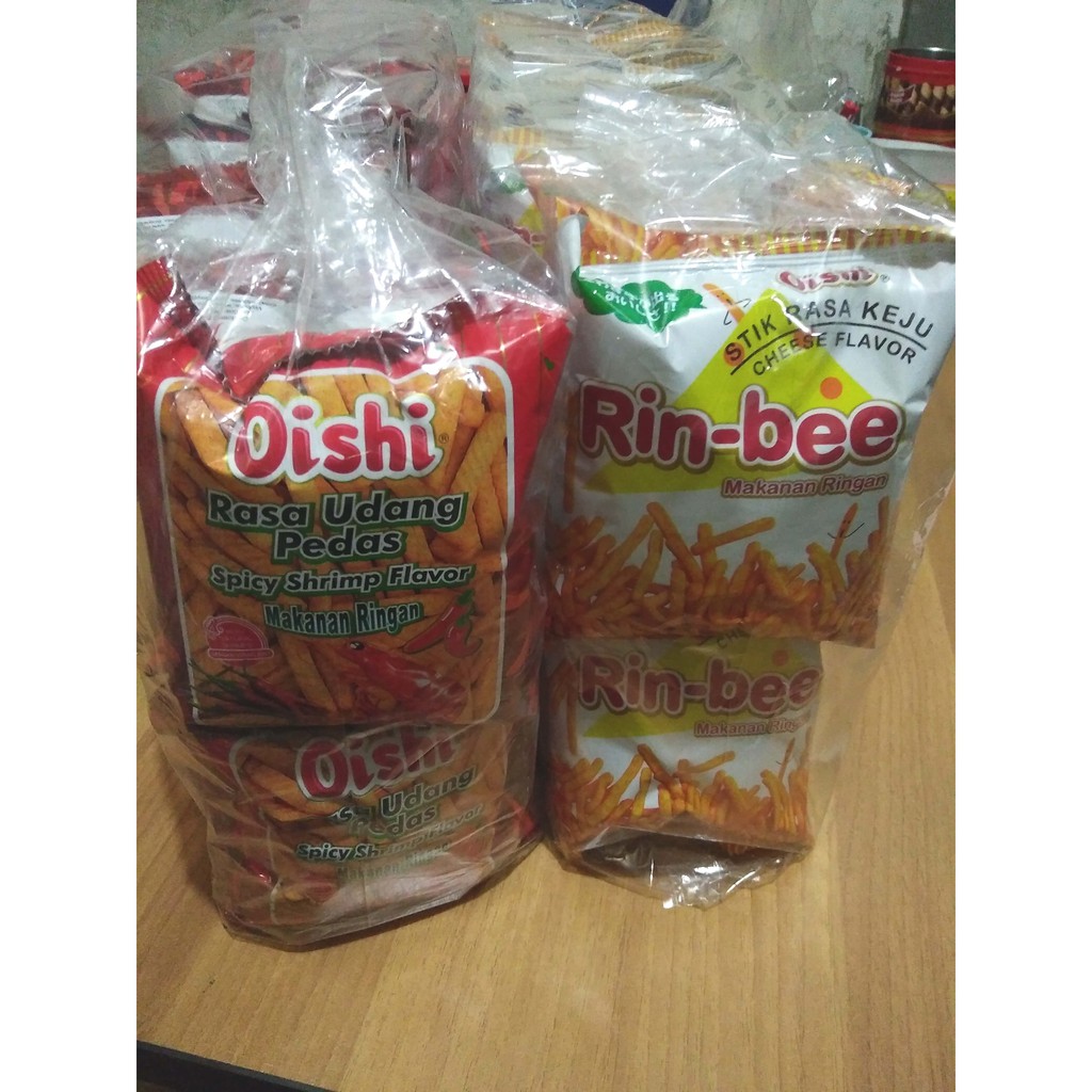 Jual Oishi Rin-Bee Stik 10gr x 10 Pcs | Shopee Indonesia