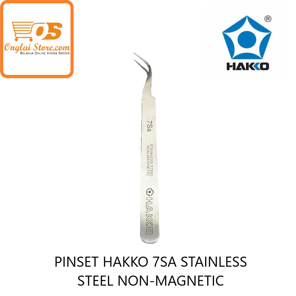 Jual Pinset / Tweezer / HAKKO 7Sa STAINLESS STEEL NON-MAGNETIC ORIGINAL ...