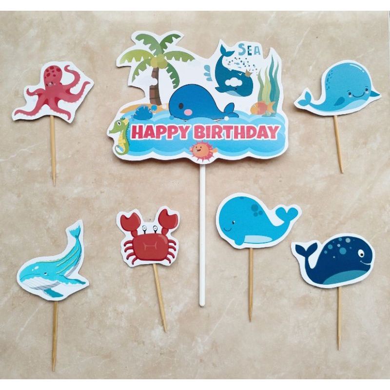 Jual topper toper hiasan tusukan kue cake nasi tumpeng puding ulang ...