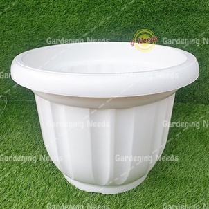 Jual Pot Plastik Putih Ebony Diameter 60cm (KHUSUS GRAB/GOJEK) | Shopee ...