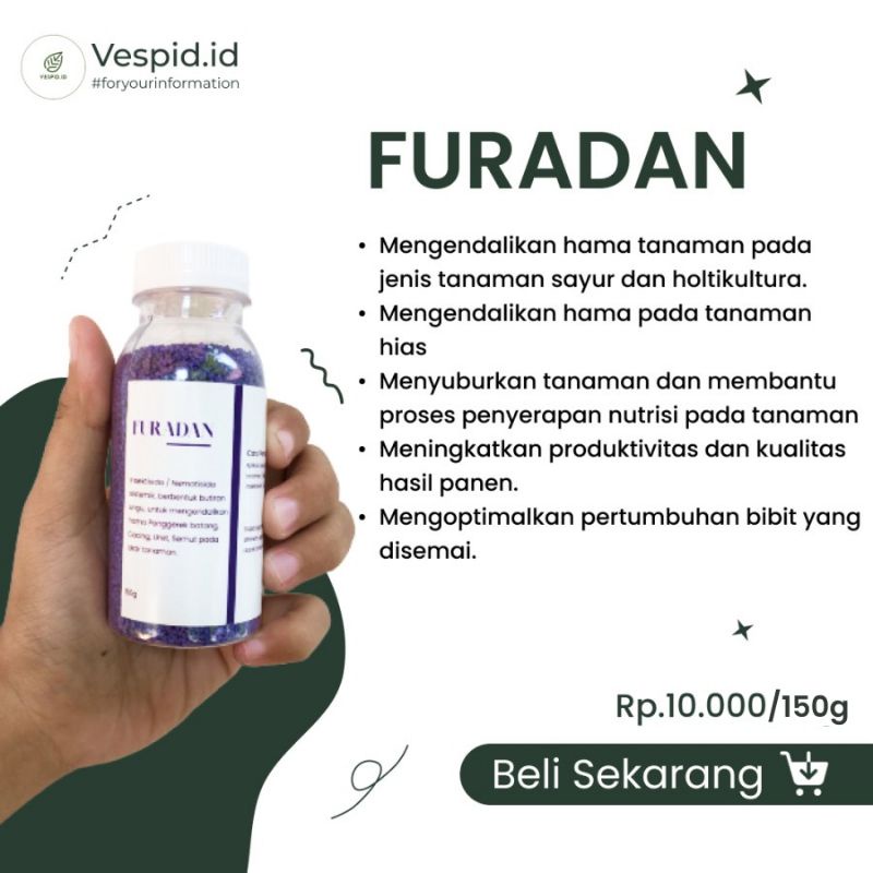 Jual Furadan 3GR Nematisida Insektisida Pengendali Hama Tanaman Dalam ...