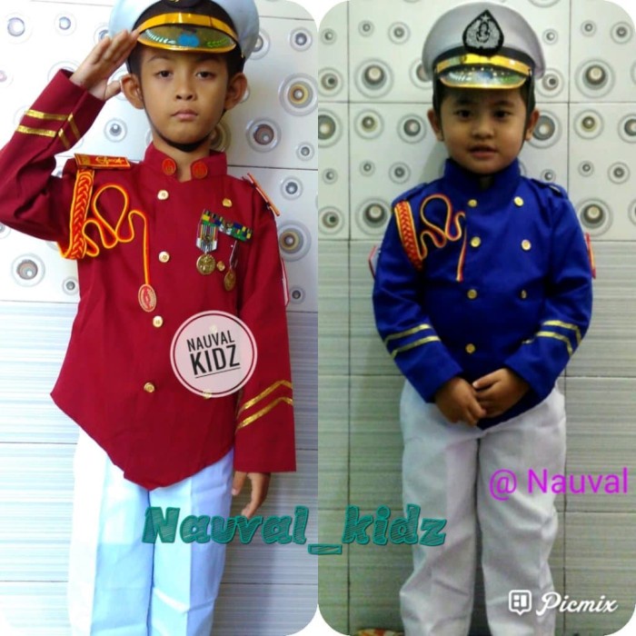 Jual Baju seragam kostum anak profesi AKABRI, Akpol ,AL - 3-4 tahun ...