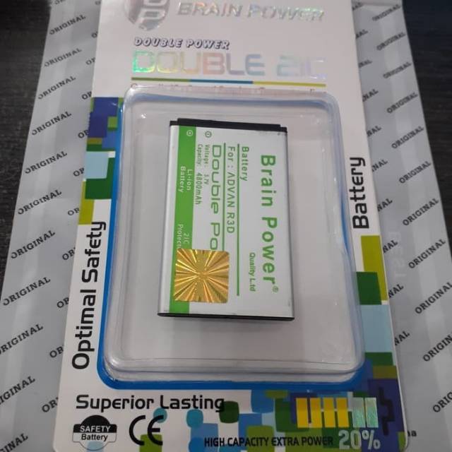 Jual Baterai batre bt Advan R3D double ic brain power | Shopee Indonesia