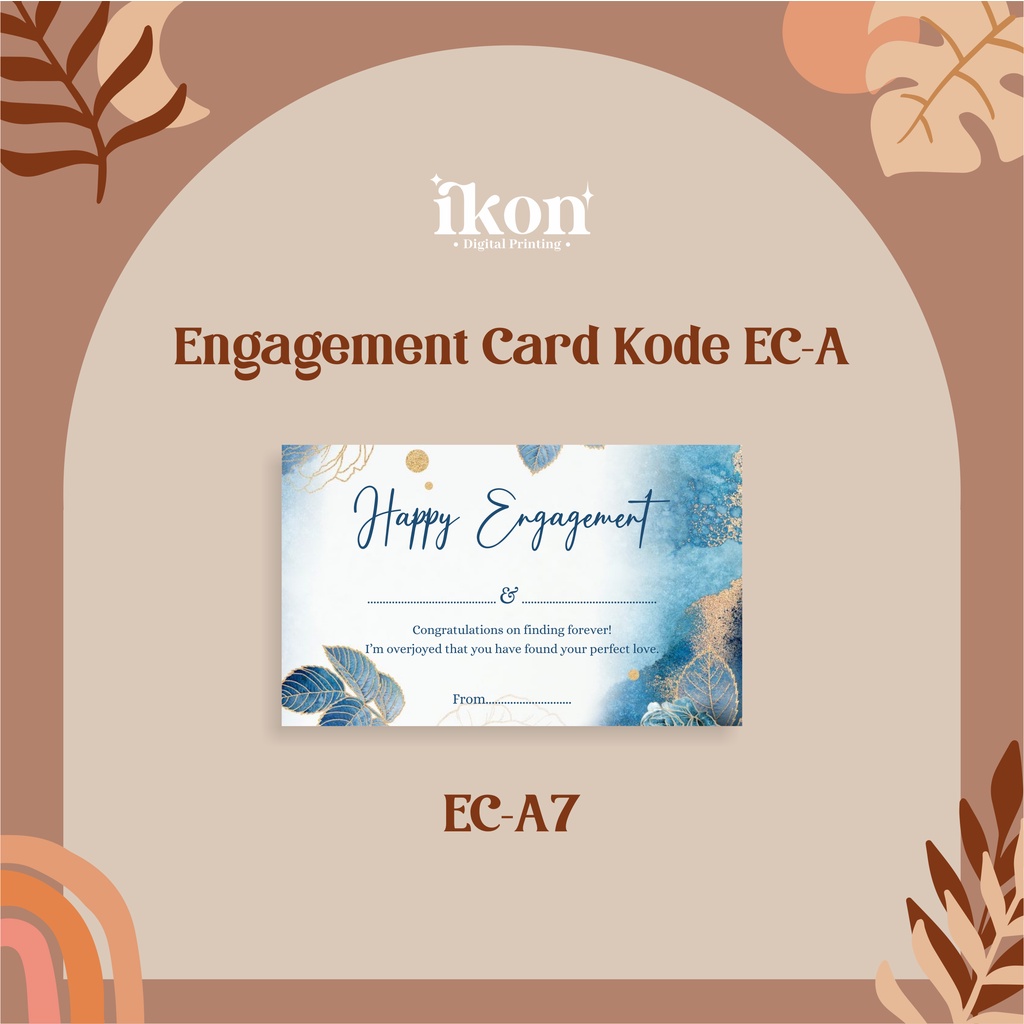 Jual ENGAGEMENT CARD KODE EC-A (KARTU UCAPAN ENGAGEMENT/ KARTU LAMARAN ...