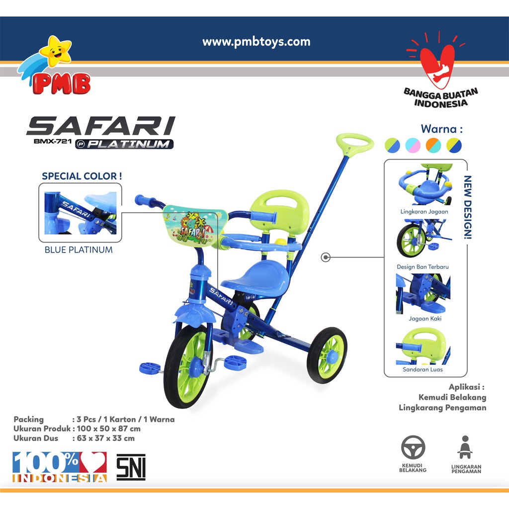 Jual PMB BMX 721 PLATINUM(SEPEDA MAINAN ANAK) | Shopee Indonesia