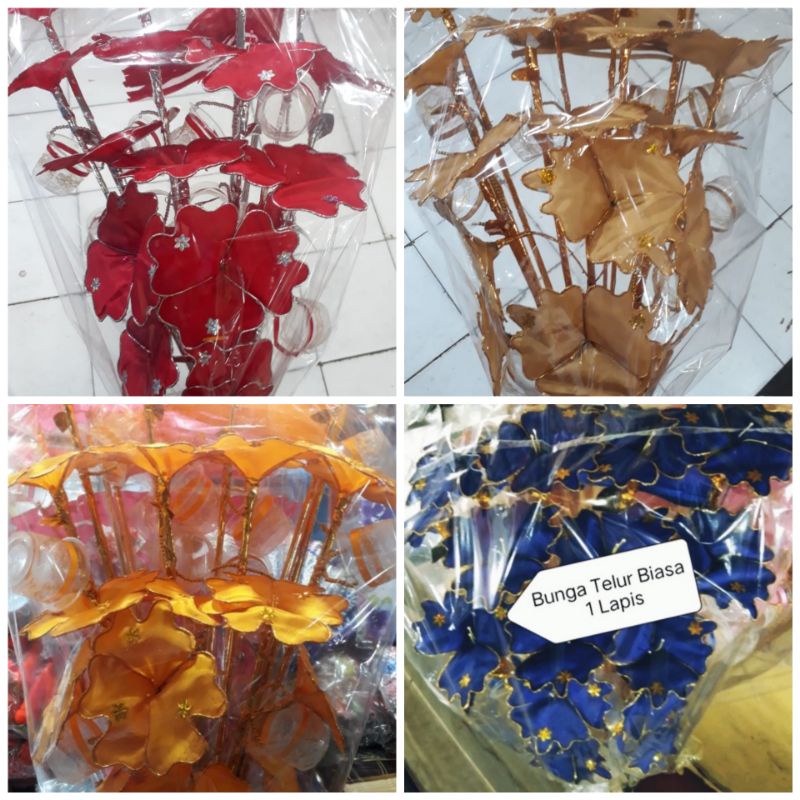 Jual BUNGA TELUR AYAM KOMPLIT 1 DAN 2 LAPIS/ BUNGA BALE PESTA/ BUNGA ...