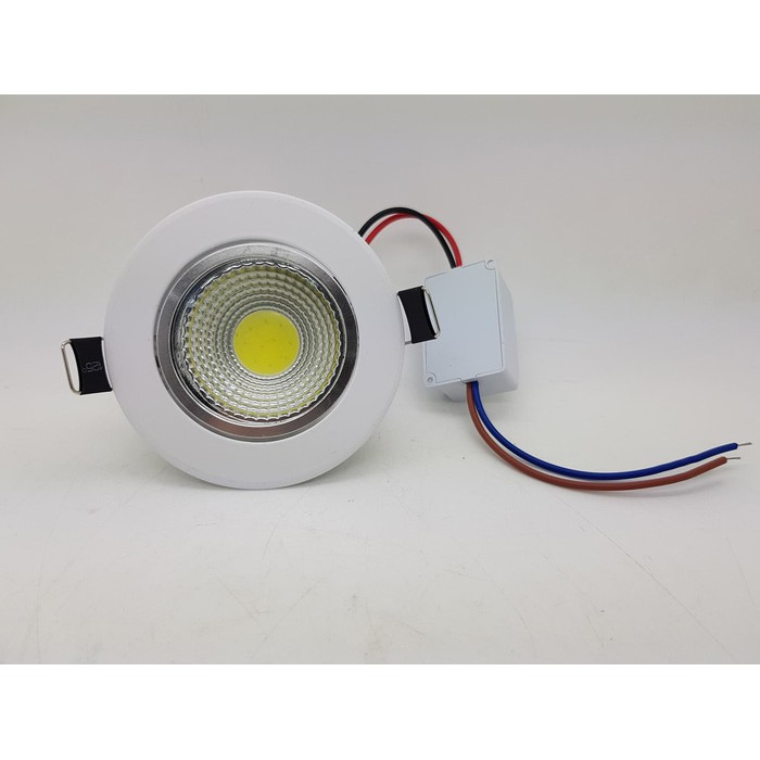 Jual Lampu Ceiling Downlight Adjustable LED COB 5 watt ( WHITE ) | Shopee Indonesia