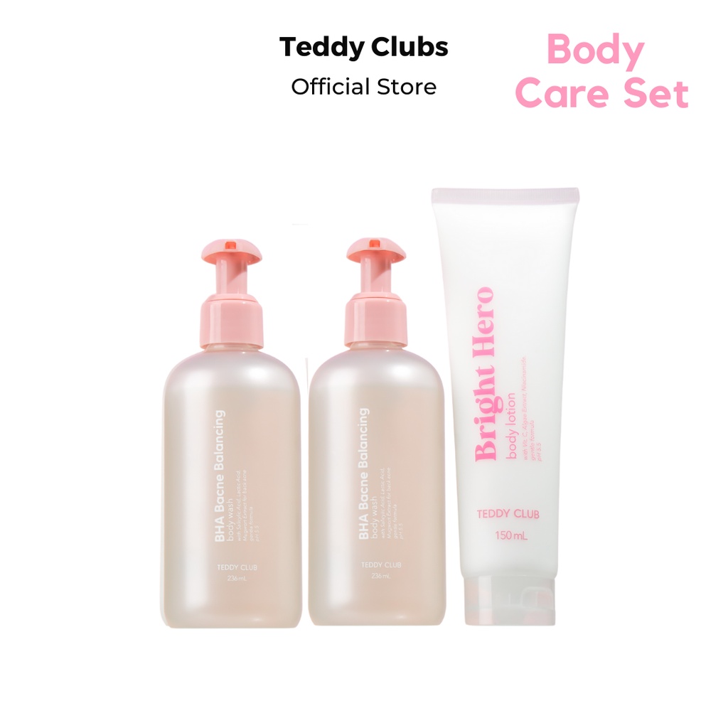 Jual [FULL SET ISI 3PCS]Teddy Clubs Body Care Set - Sabun Mandi Rendah ...