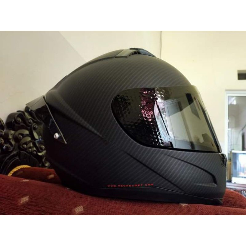 Jual RSV FF500 Black Carbon size XL (Tanpa Intercom) | Shopee Indonesia
