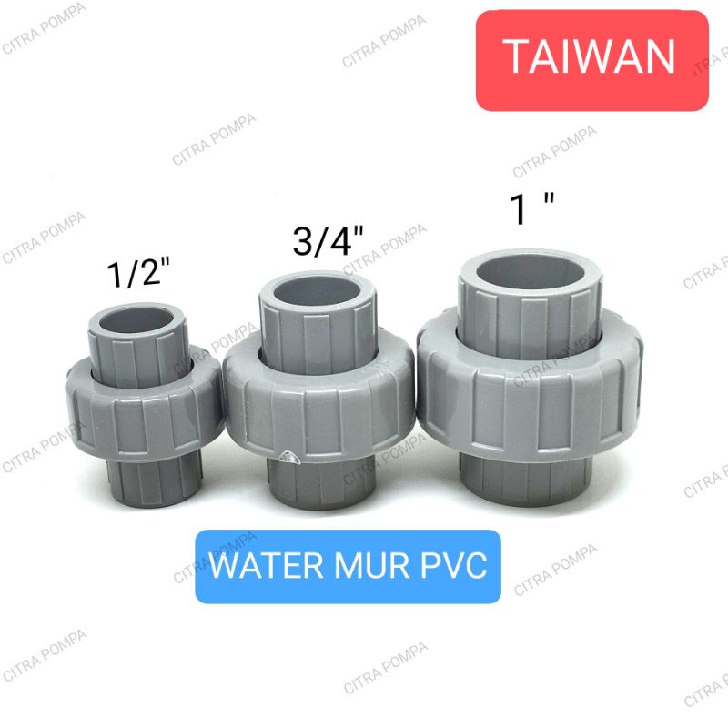 Jual WATER MUR PVC 1/2 inch 3/4 inch 1 inch 1.1/4 inch / 1/2" - 3/4 ...